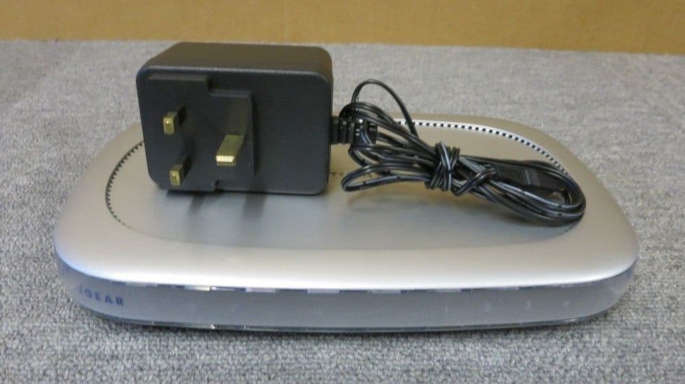 Netgear DG834 4 Port ADSL Firewall Network Router With AC Power Adapter