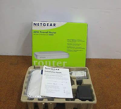 Netgear DG834 - ADSL Firewall Router 4 Port Ethernet Switch BOXED