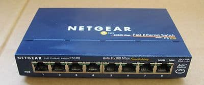 NetGear FS108 V2 8-Port Fast Ethernet Desktop Switch