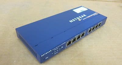 Netgear FS108P - 10/100Mbp/s 8-Port Ethernet Prosafe Switch With POE