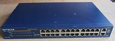 Netgear FS526T 26 Port Fast Ethernet Switch With Gigabit Ports ...