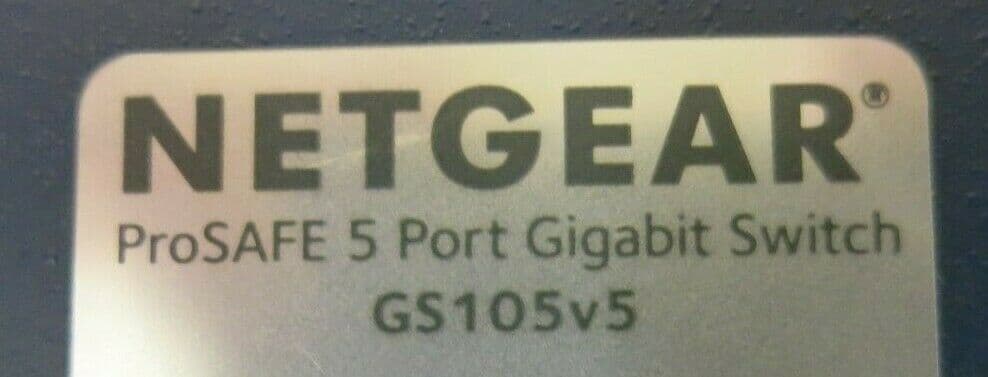 Netgear GS105v5 5 Port 10/100/1000Mbps Gigabit Ethernet RJ45 Unmanaged ...