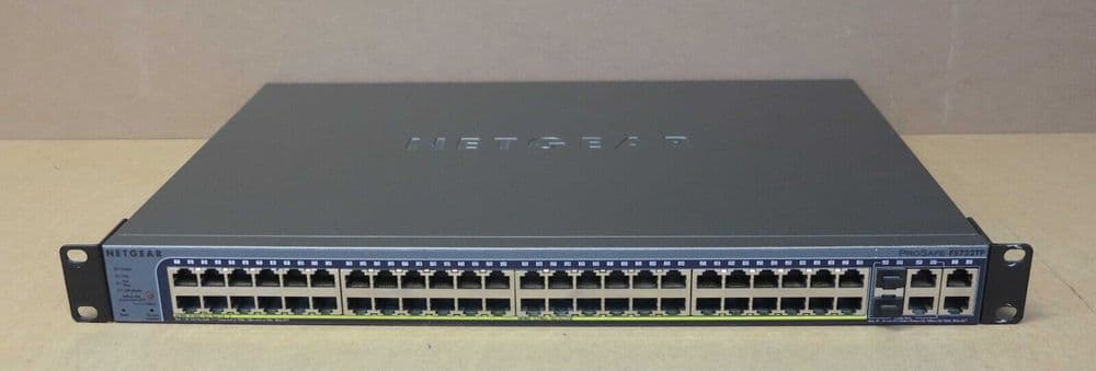 Netgear ProSAFE FS752TP 48-Port 10/100 PoE L2 4x GbE Uplink Switch 1u ...