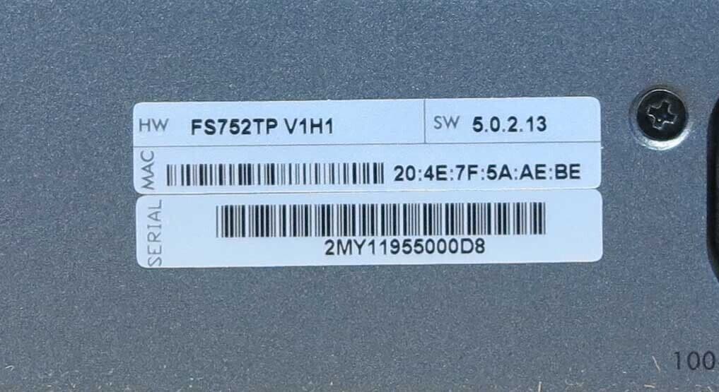 Netgear ProSAFE FS752TP 48-Port 10/100 PoE L2 4x GbE Uplink Switch 1u ...