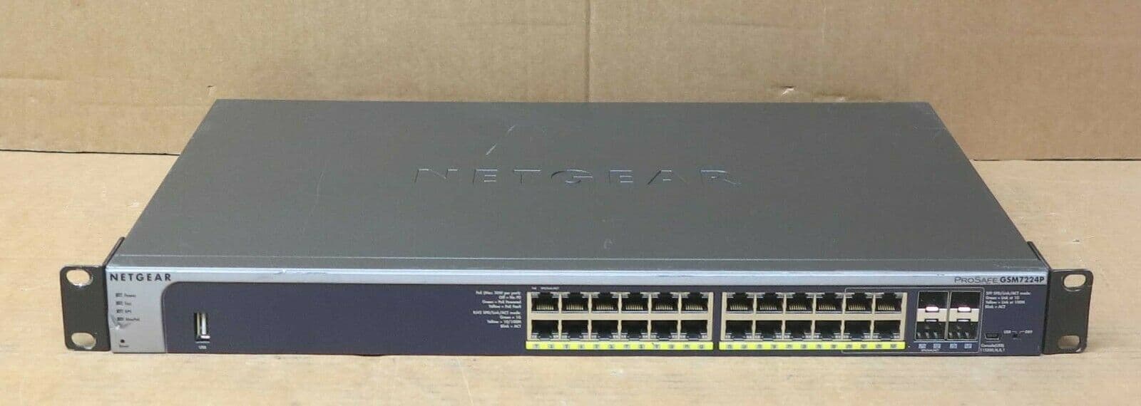 Netgear ProSAFE GSM7224P 24-Port Layer 2 Gigabit PoE Managed Switch Ears