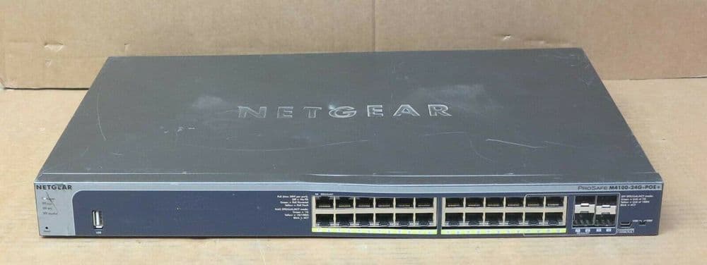Netgear ProSAFE M4100-24G-POE 24-Port Layer 2 10/100/1000 PoE Switch ...