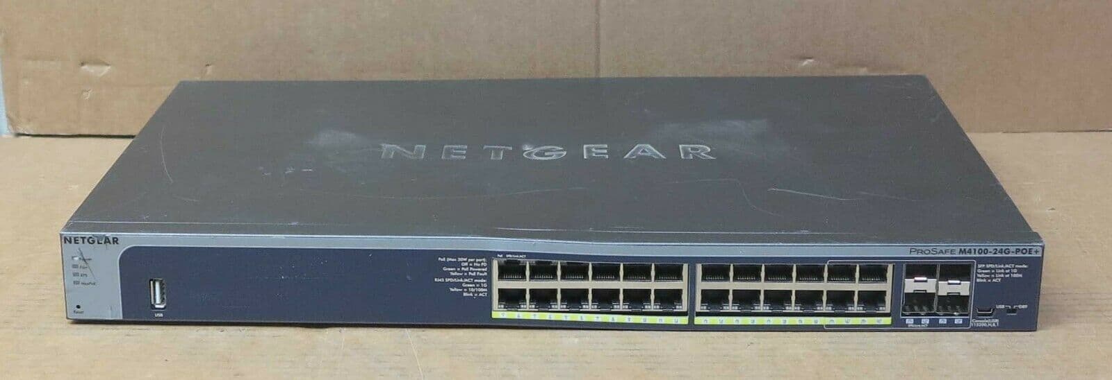 Netgear ProSAFE M4100-24G-POE 24-Port Layer 2 10/100/1000 PoE Switch ...