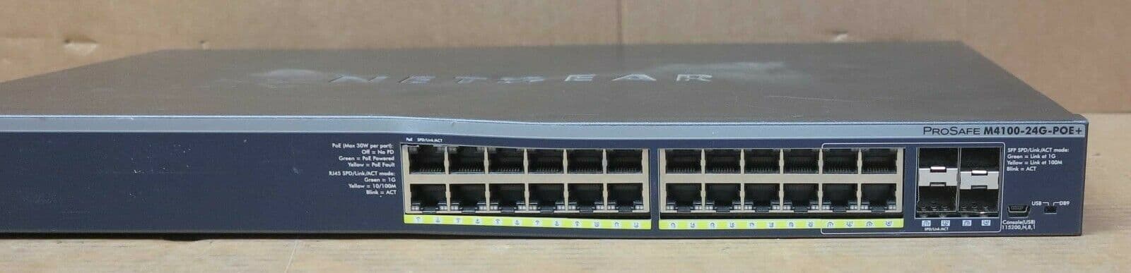 Netgear ProSAFE M4100-24G-POE 24-Port Layer 2 10/100/1000 PoE Switch ...