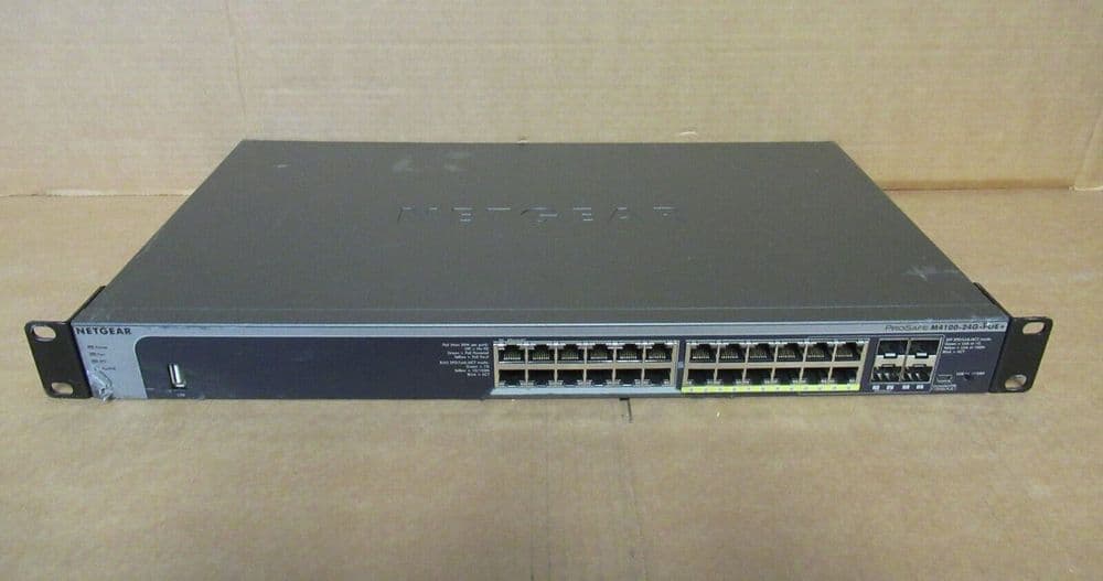 Netgear ProSAFE M4100-24G-POE 24Port Gigabit Layer 2 GbE PoE Switch ...