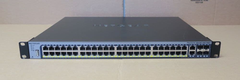 Netgear ProSafe M4100-50G-POE 48x 1GbE PoE 2x 1GbE 4x Shared SFP Port ...