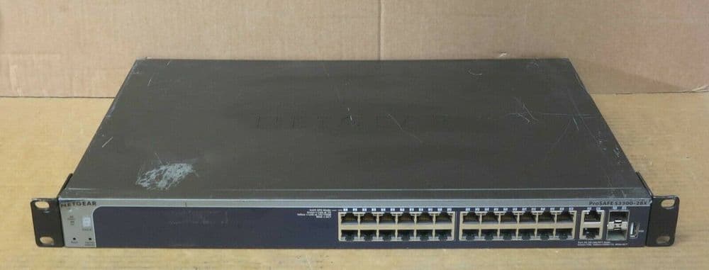 Netgear ProSAFE S3300-28X 24-Port 10/100/1000 Smart Managed Stackable ...