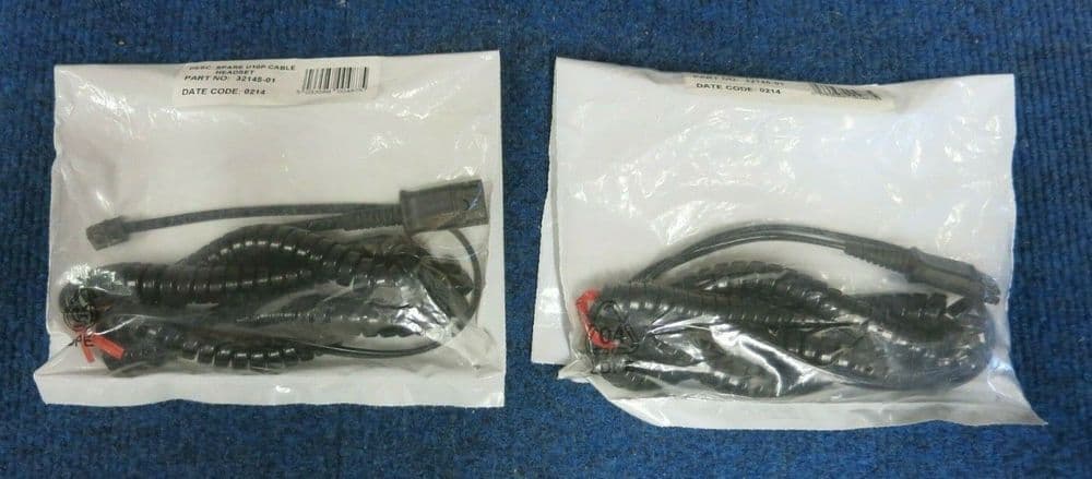 New 2 x Plantronics 32145-01 U10P RJ11 Telephone Headset Connection ...