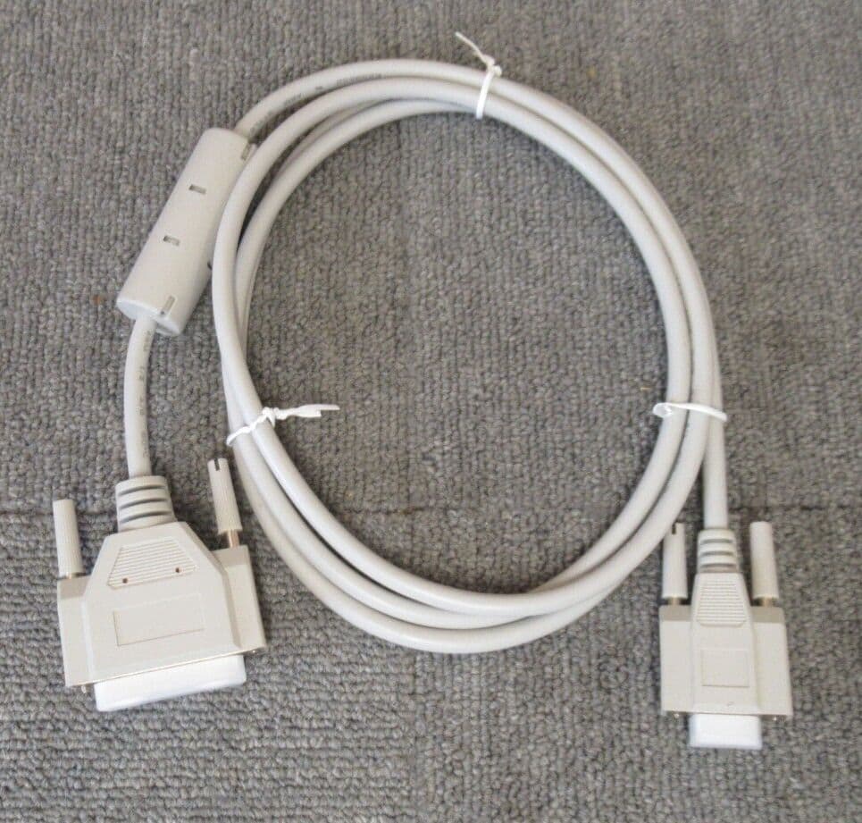 New 2M Grey Printer Cable D-Sub 9-Pin Female To D25 NULL Female