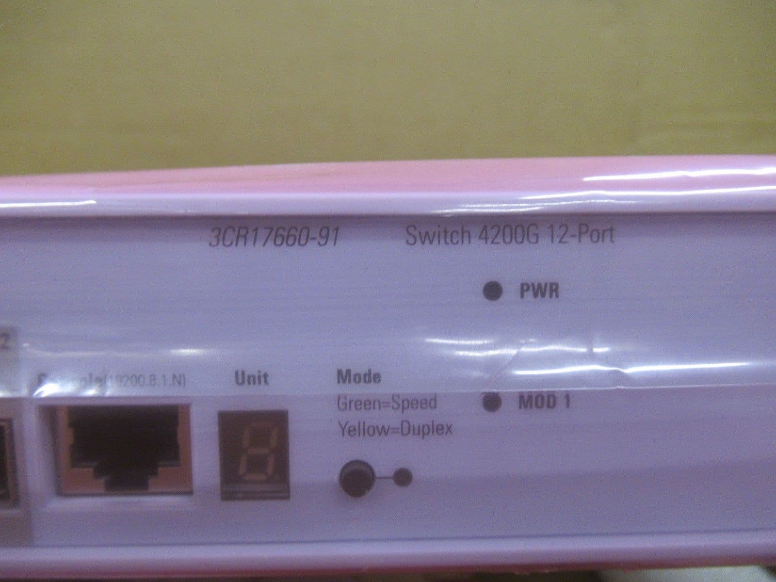 New 3COM HP 4200G 12 Port 10/100/1000 Rackmount Managed Switch JE015A RJ-45