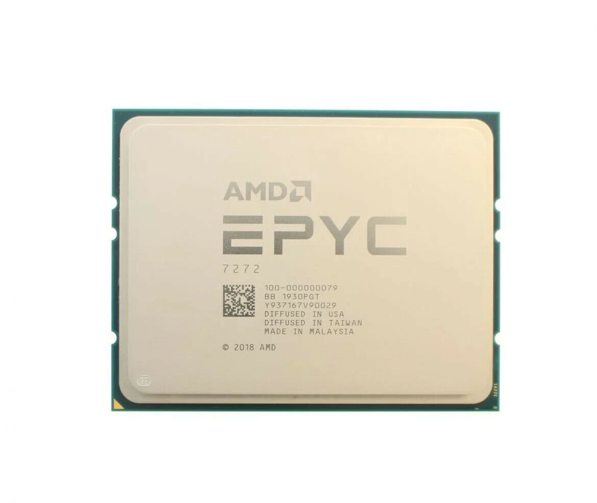 NEW AMD EPYC 7272 12-Core 2 9GHZ 64MB L3 Cache SP3 CPU Processor - 100 ...