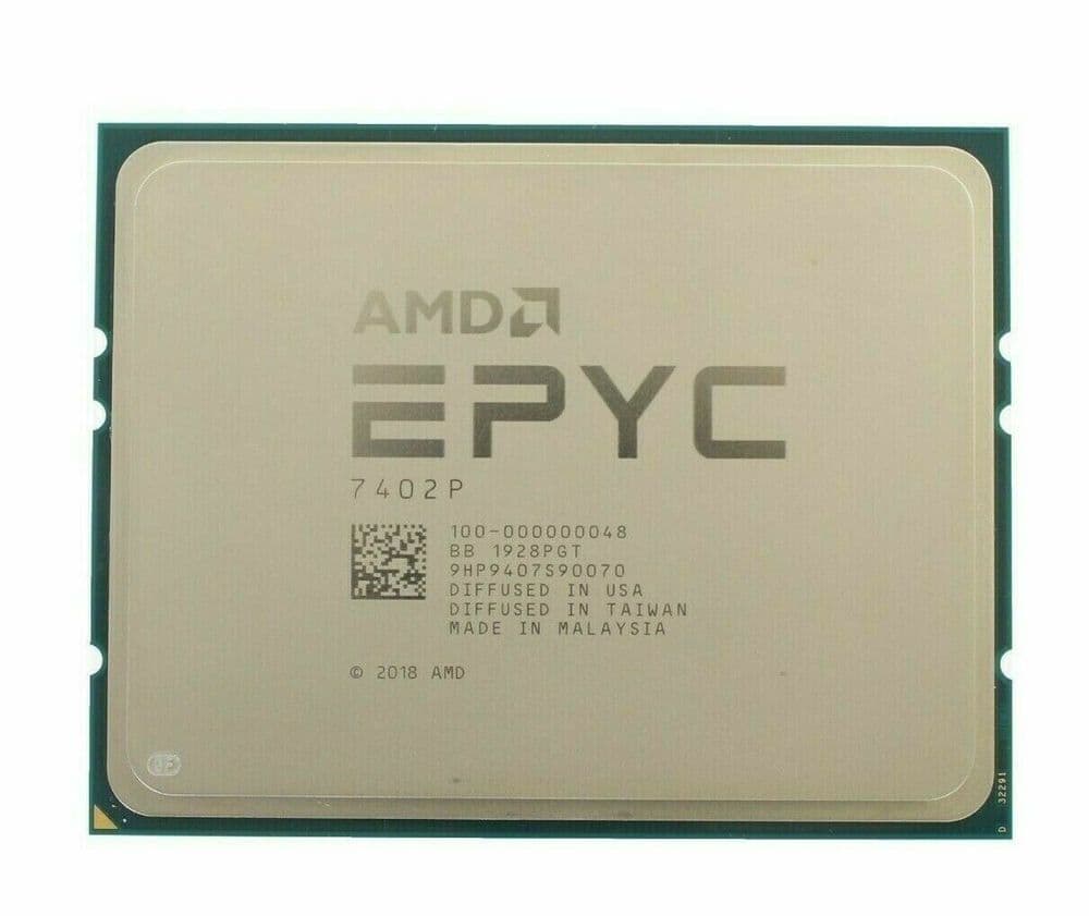 NEW AMD EPYC 7402P 24-Core 2 80GHZ 128MB L3 CPU Processor - 100 ...