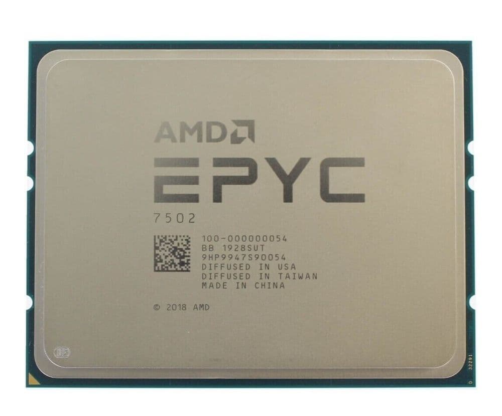 NEW AMD EPYC 7502 32-Core 2 5GHz 128MB L3 SP3 CPU Processor - 100-000000054