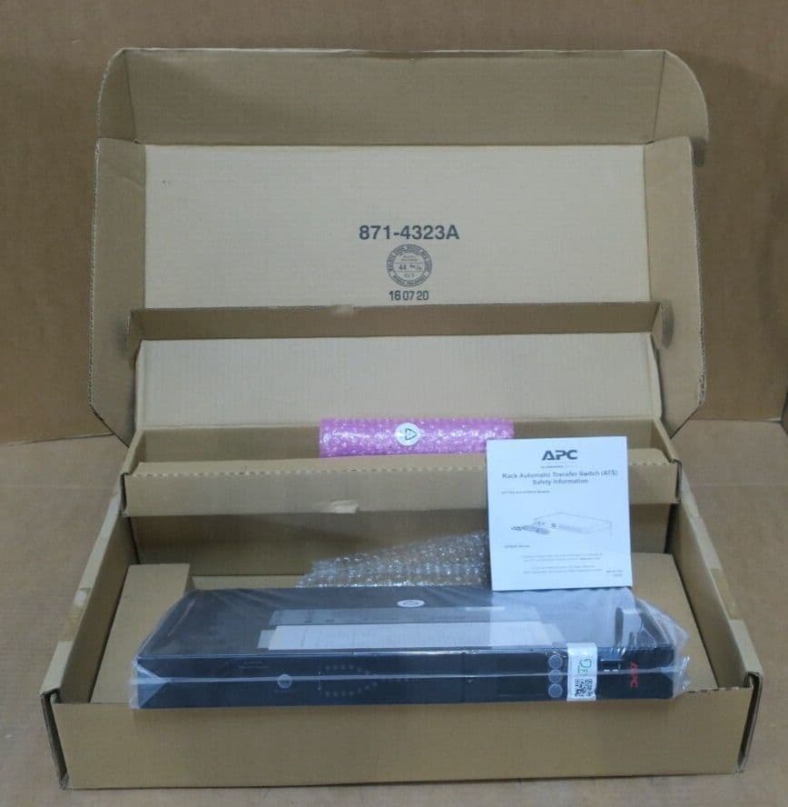 NEW APC AP4423 16A Automatic Transfer Switch ATS 8x C13 1x C19 Outlets 1U