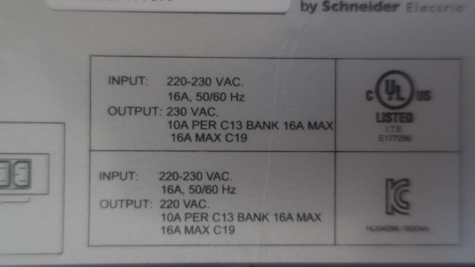 NEW APC AP4423 16A Automatic Transfer Switch ATS 8x C13 1x C19 Outlets 1U