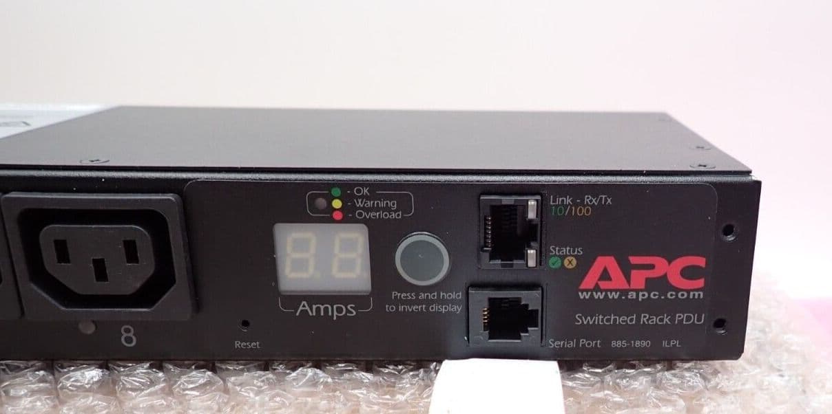 NEW APC AP7920B Switched Rack PDU 1PH 1U 8x C13 Output 1x C14 Input 200 ...