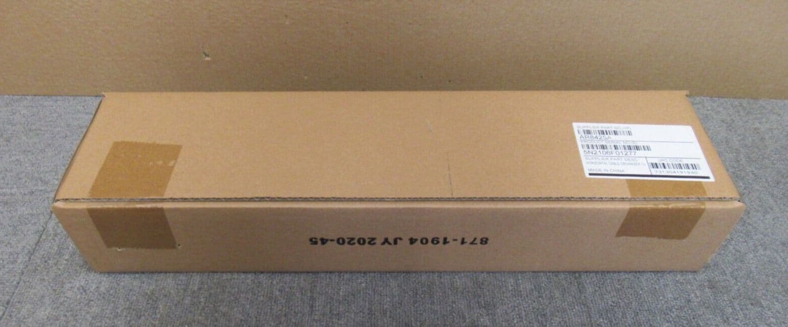 New APC AR8425A 1U Horizontal Cable Organizer Panel Black