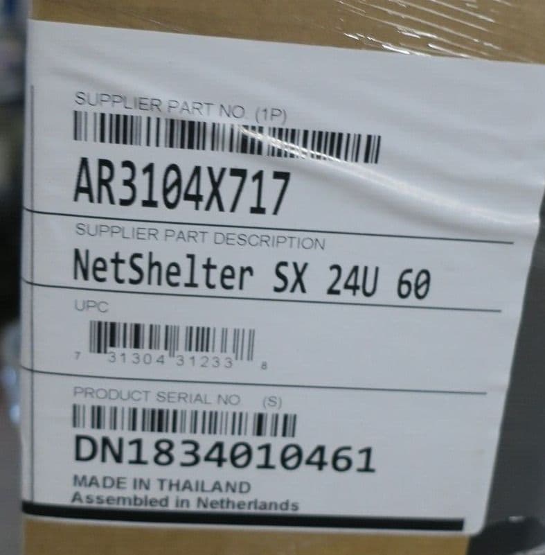 New APC Dell AR3104X717 Netshelter SX 24U Server Rack Enclosure Cabinet ...