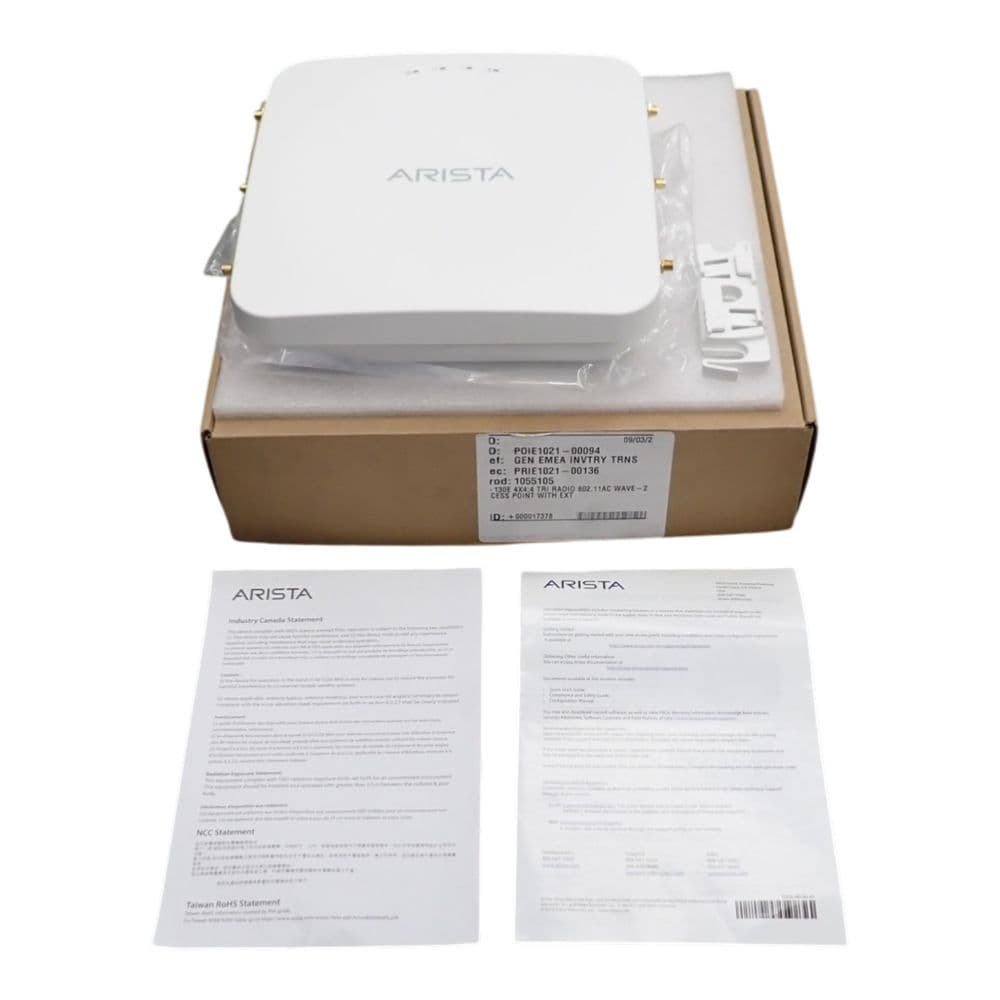 New Arista C-130E Tri-Radio 4x4 MU-MIMO 802 11ac PoE Wireless Access Point