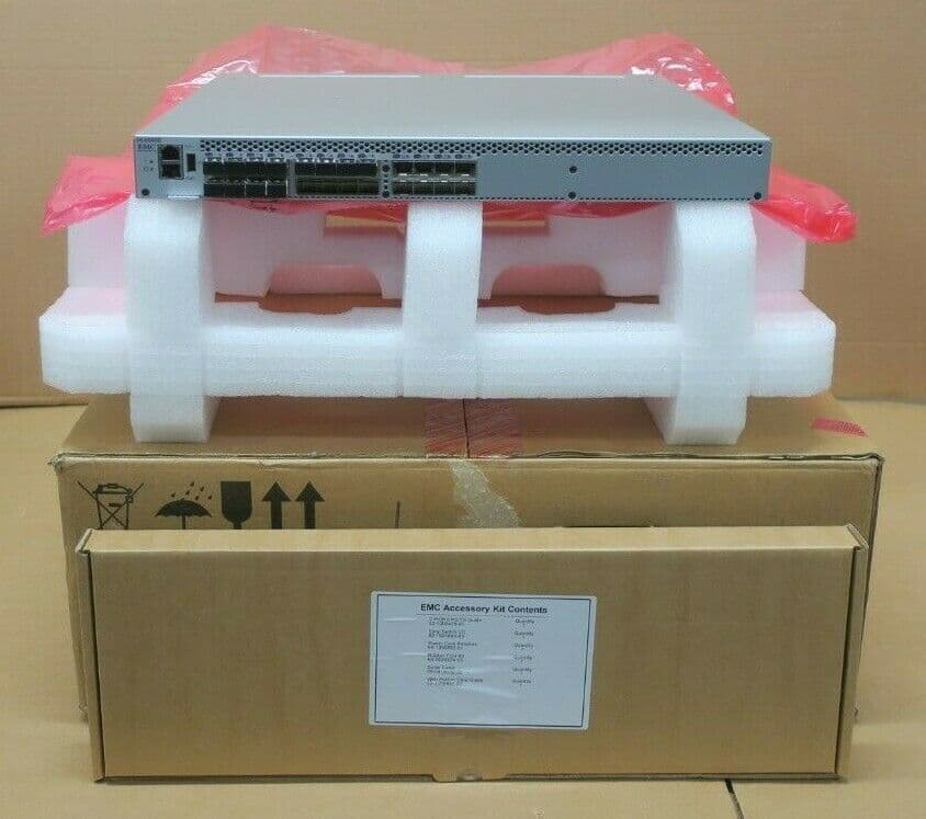 NEW Brocade EMC 6505 DS-6505B 16Gb FC SFP Switch 12-Ports Active 80 ...