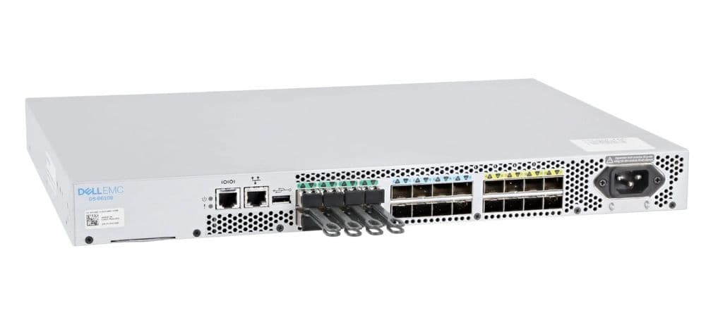 NEW Brocade G610 Dell DS-6610B 24-Port 8-Active 32Gb FC DS-6610R-B-L ...