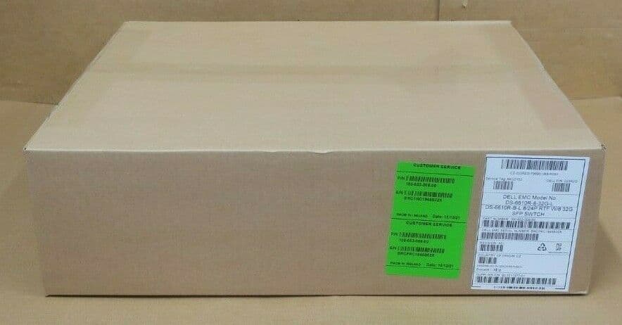 NEW Brocade G610 Dell DS-6610B 24-Port 8-Active 32Gb FC DS-6610R-B-L ...