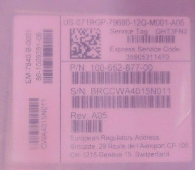 New Brocade MP-7840B 24x 16Gb FC 2x 40GbE 16x 10GbE SAN Extension ...