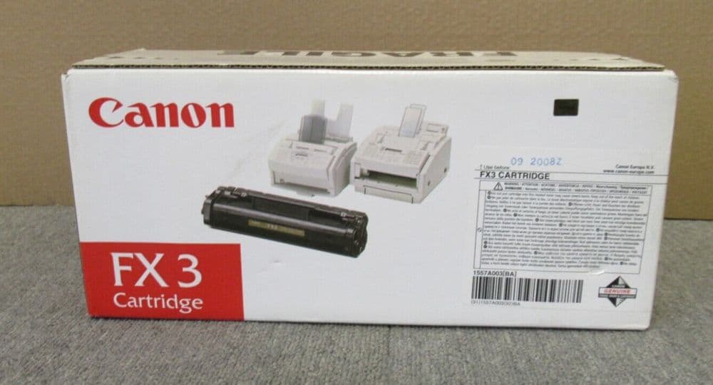 New Canon RZ6-7244 FX3 Black Toner Cartridge MultiPass L90 L60 FAX-L250 L260i