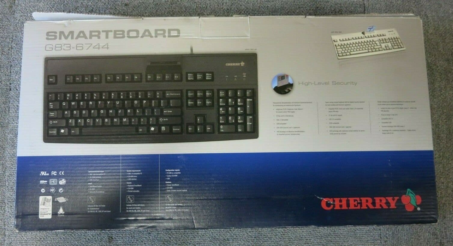 New Cherry G83-6744 Black German Layout Wired USB Keyboard With ...