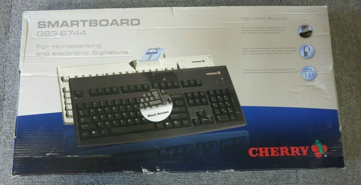 New Cherry G83-6744 Black German Layout Wired USB Keyboard With ...