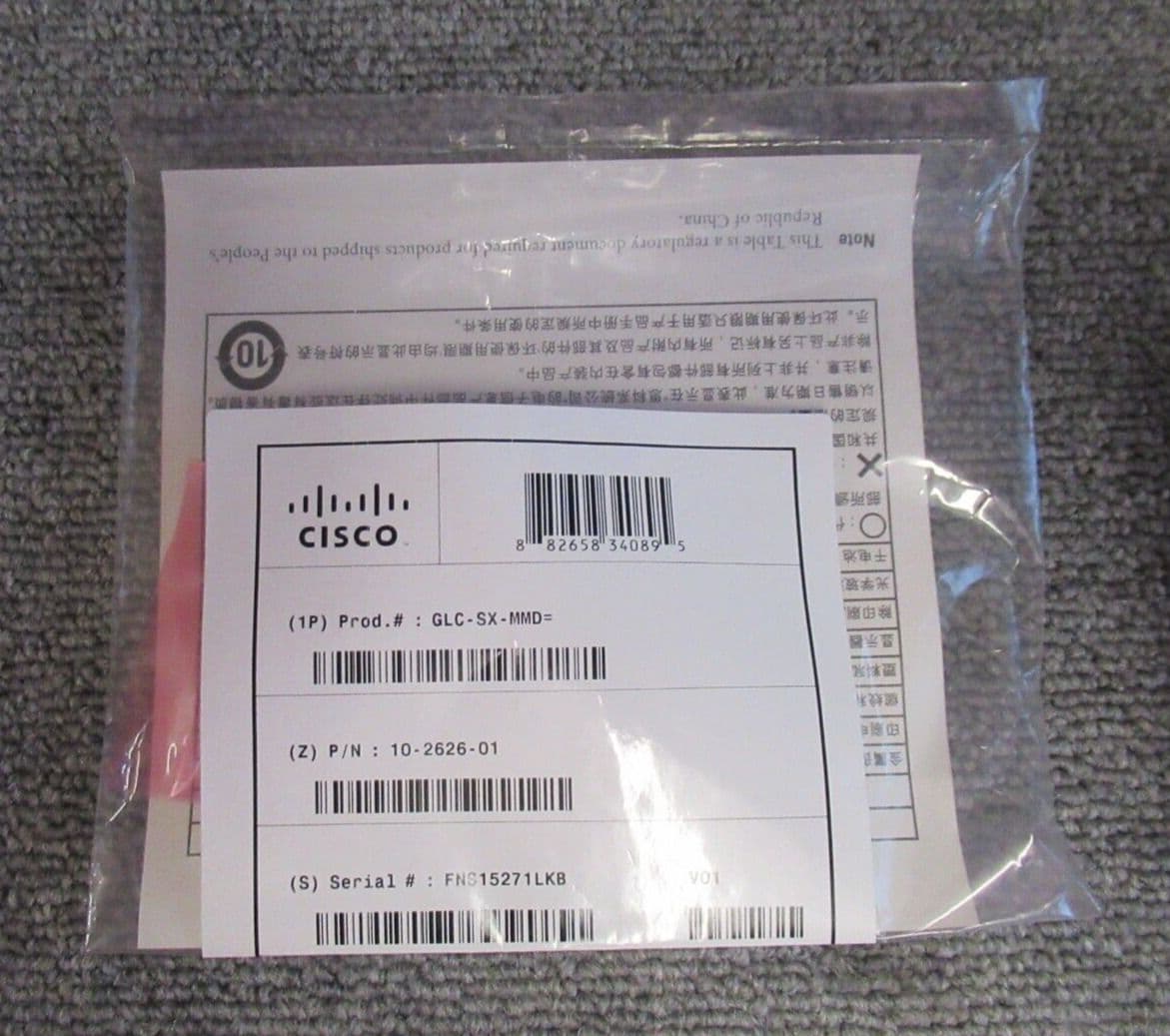 New Cisco 10-2626-01 GLC-SX-MMD 1Gbps 1000Base-SX Fibre LC Transceiver ...