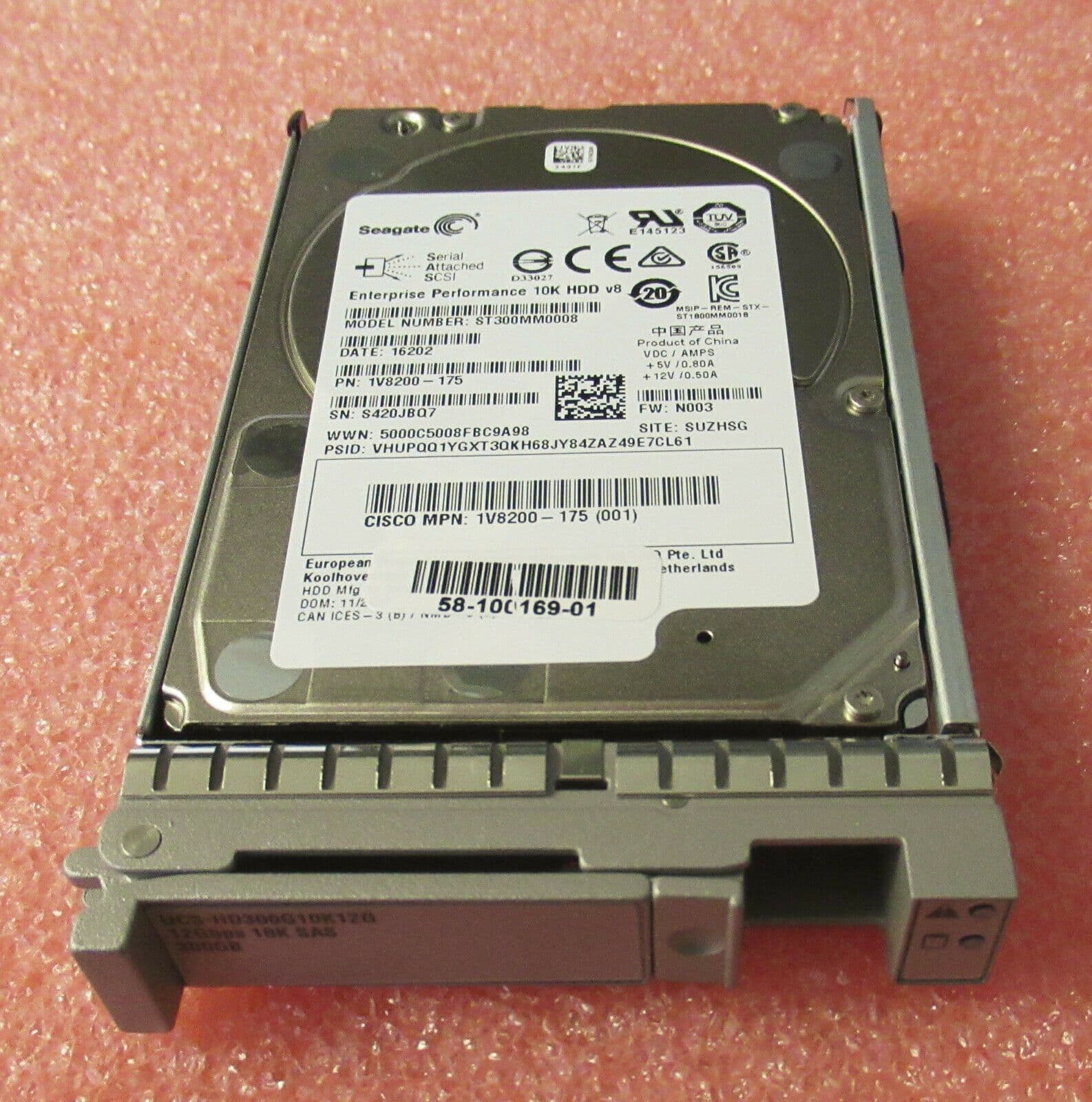 New Cisco 300GB 2 5" SAS 12GB/s 10K 128MB HDD UCS-HD300G10K12G for UCS ...