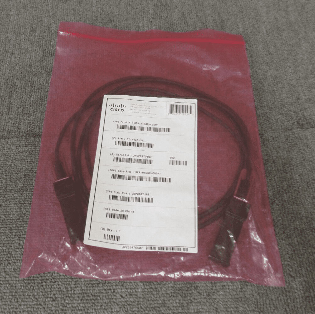 New Cisco 37-1430-02 SFP-H10GB-CU2M 2M SFP Passive Direct Attach Copper ...