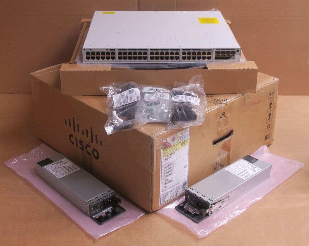 New Cisco Catalyst C9300-48T-E 48x 1GbE RJ45 Switch C9300-NM-8X Module ...