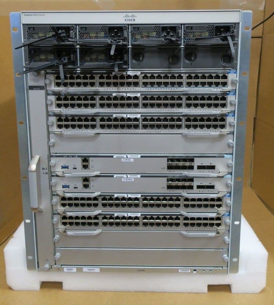 NEW Cisco Catalyst C9410R 9400 series Modular Switch C9400-LC-48UX ...