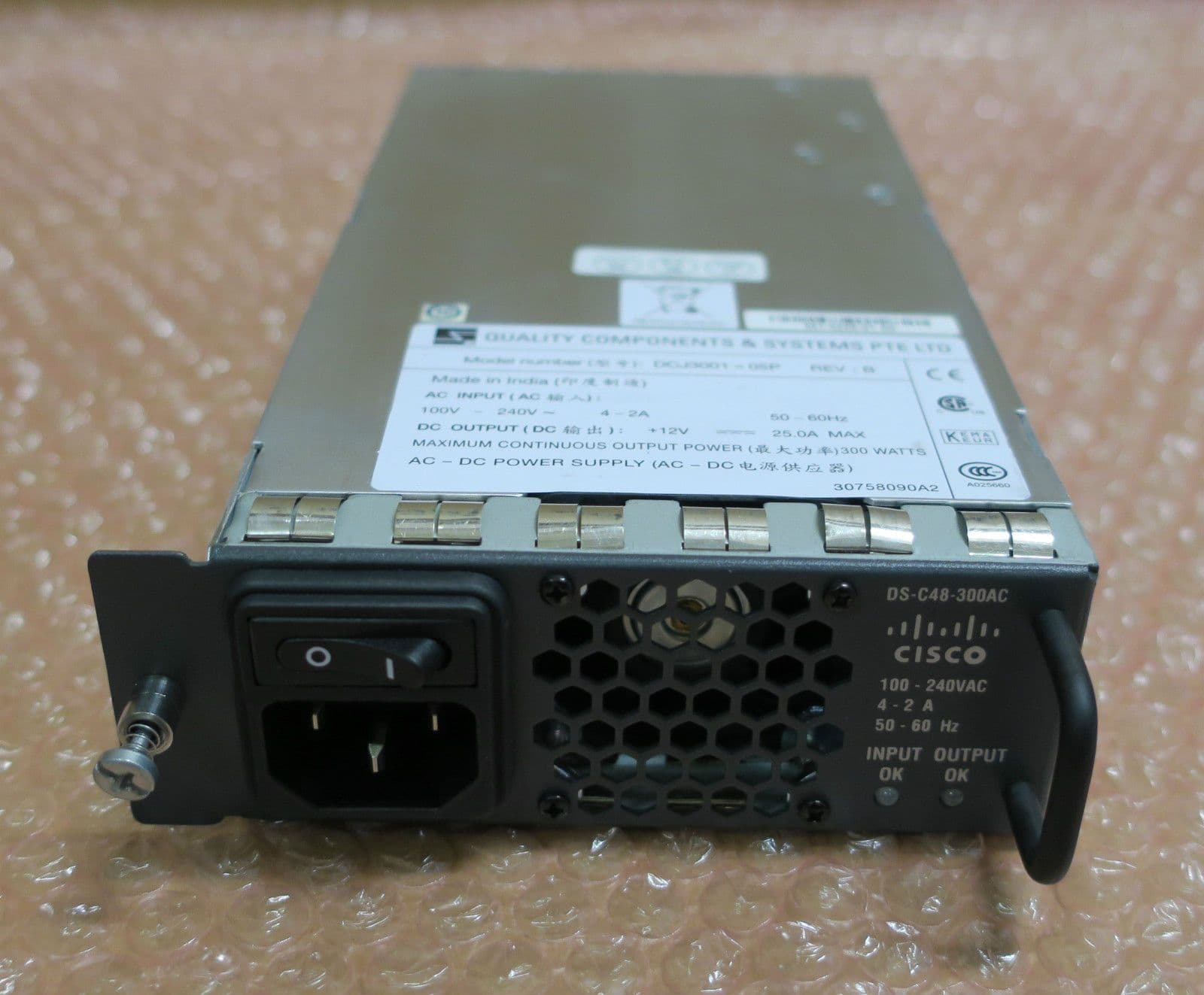 NEW Cisco DS-C48-300AC MDS 9148 300 Watt PSU AC Hot Plug Power Supply ...