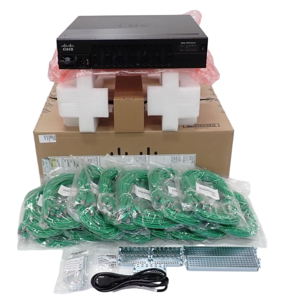 NEW Cisco ISR4351/K9 2U Integrated Services Router 2x SM-X-NIM-ADPTR 5x NIM 24A