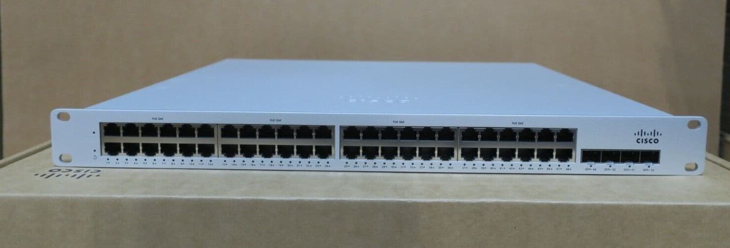 NEW Cisco Meraki MS250-48LP-HW 48x 1GB PoE RJ-45 4x 10GB SFP UNCLAIMED ...