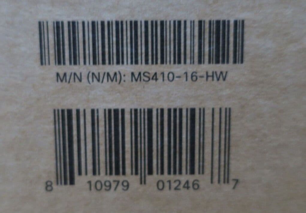 NEW Cisco Meraki MS410-16-HW 1U Cloud-Managed 16x GigE SFP 2 x 10G SFP ...