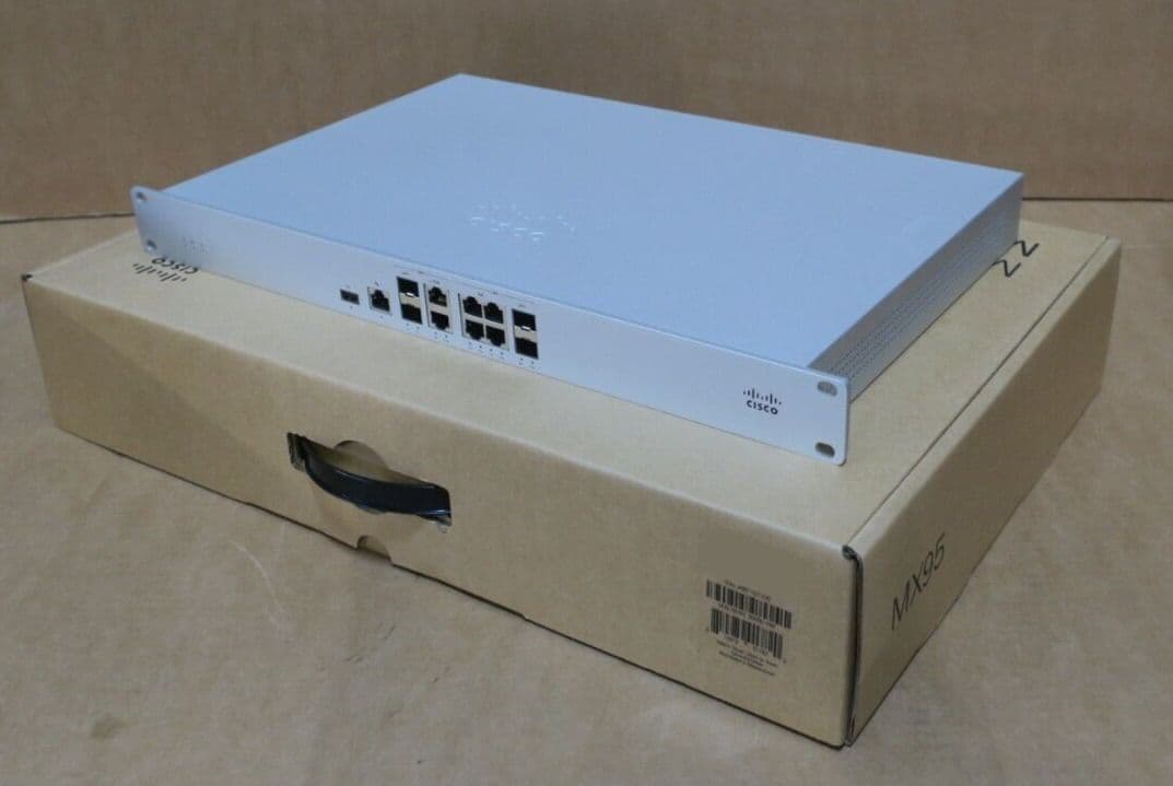 New Cisco Meraki Mx95 Hw Routersecurity Appliance 2000mbits Firewall