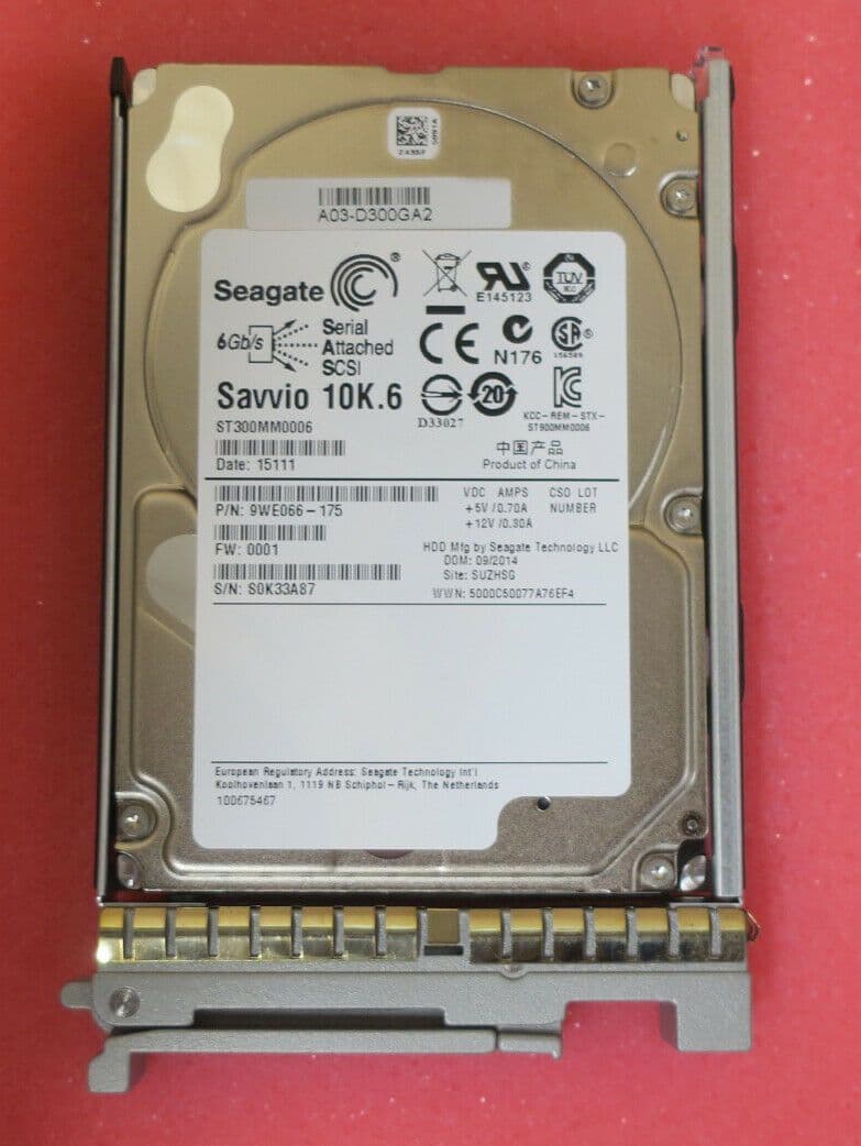 New Cisco Original 300GB 6G 2 5" 10K SAS Hard Drive HDD A03-D300GA2 For UCS