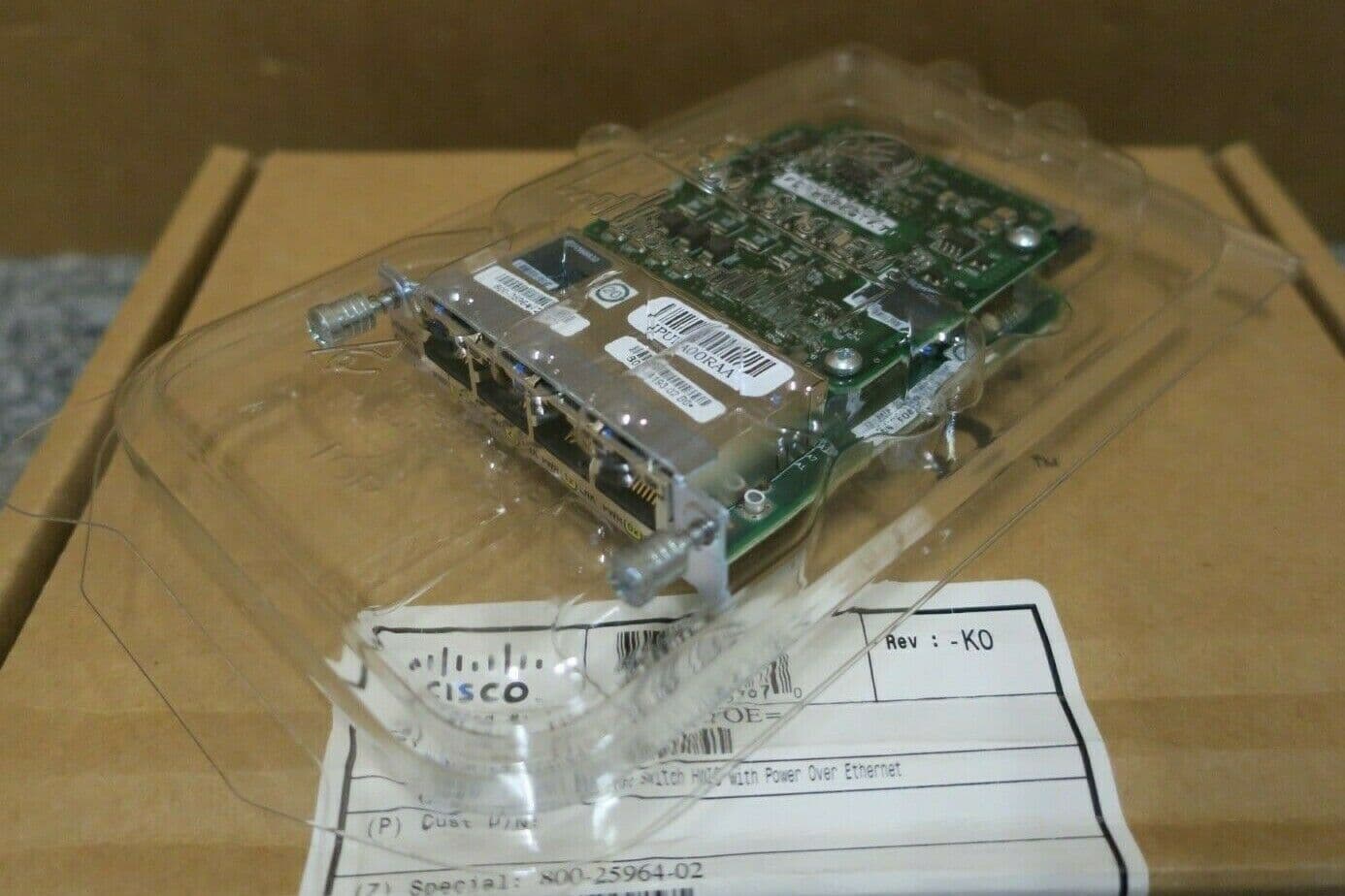 NEW Cisco Systems HWIC-4ESW-POE 4 Port EtherSwitch HWIC WAN interface ...