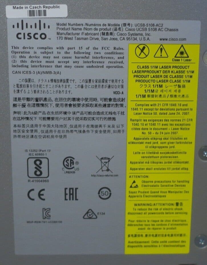 NEW Cisco UCS 5108 8-Slot Blade Server Chassis UCSB-5108-AC2 2x UCS ...