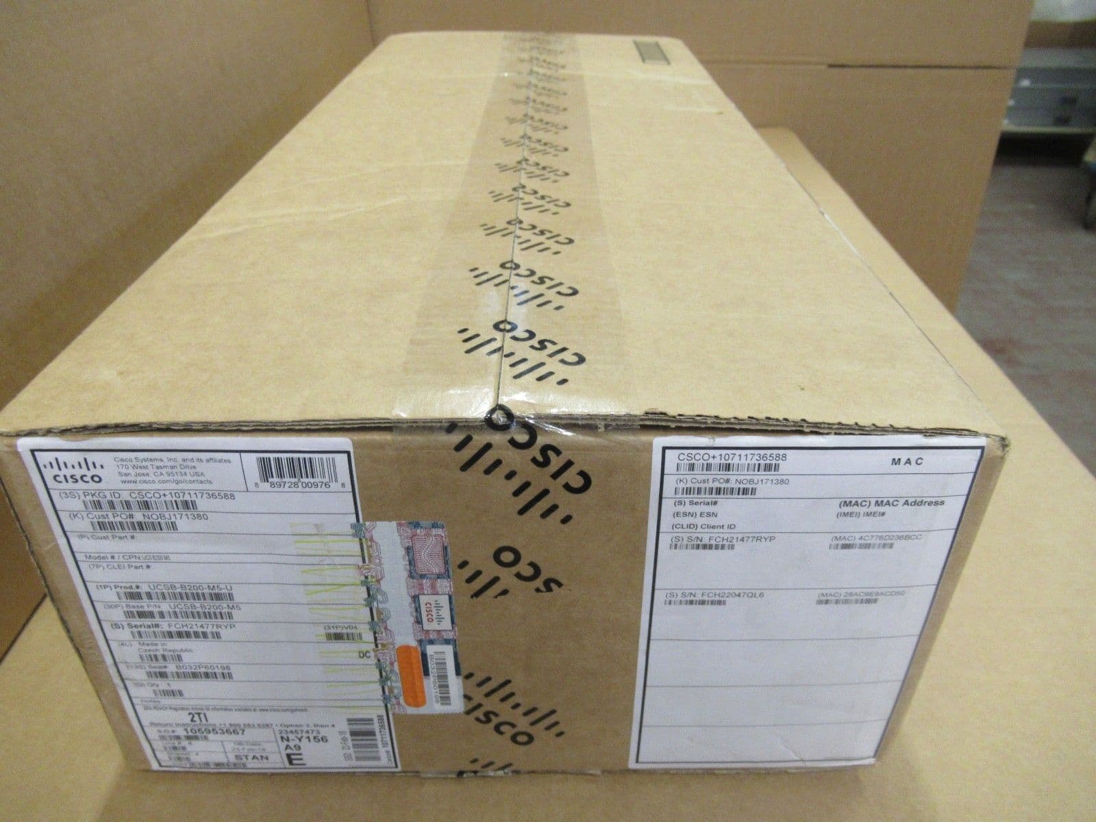 New Cisco UCS B200 M5 Blade Server 2x Xeon Silver 4116 12-Core 2 1GHz ...