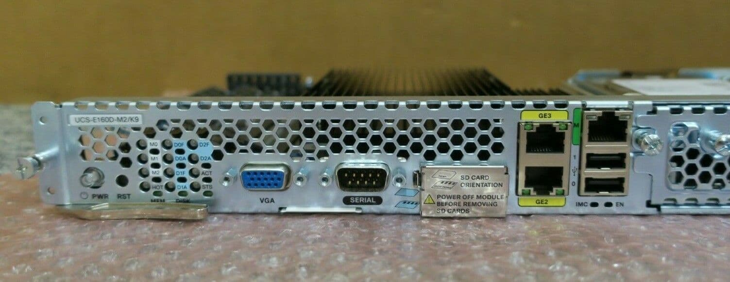 NEW Cisco UCS-E160D-M2/K9 Blade Server Module 32Gb Ram 3 x 600Gb 10K HDD