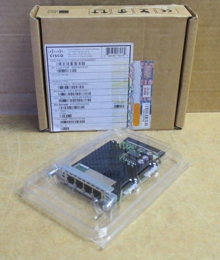 New Cisco VIC3-4FXS/DID 4-Port Analog FXS DID Voice Fax Interface Card ...